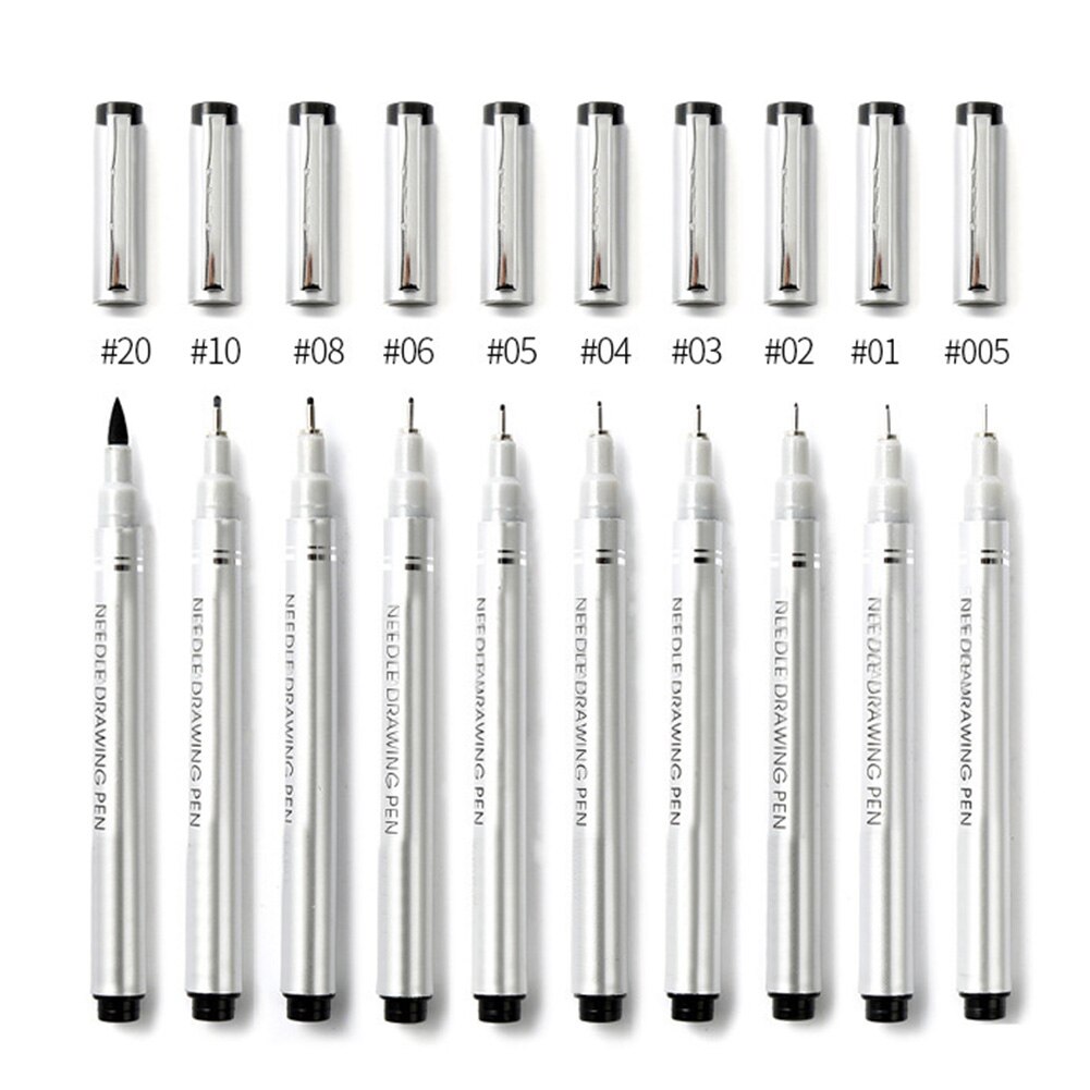 10 Pcs Waterproof Hook Line Pens Needle Art Drawin... – Vicedeal