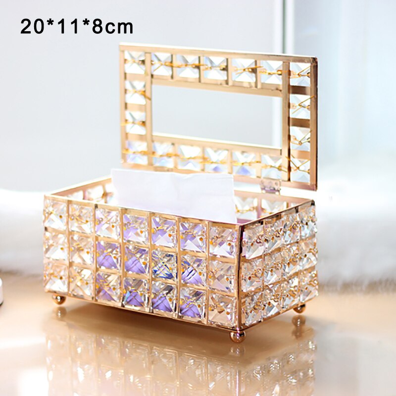 Kristal Tissue Doos Desktop Servet Opbergdoos Woon... – Grandado