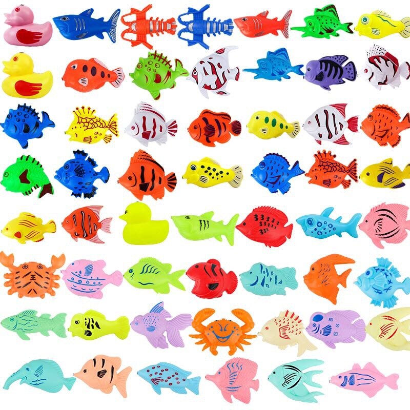 22Pcs Children's Plastic Fishing Toys Magnetic... – Grandado