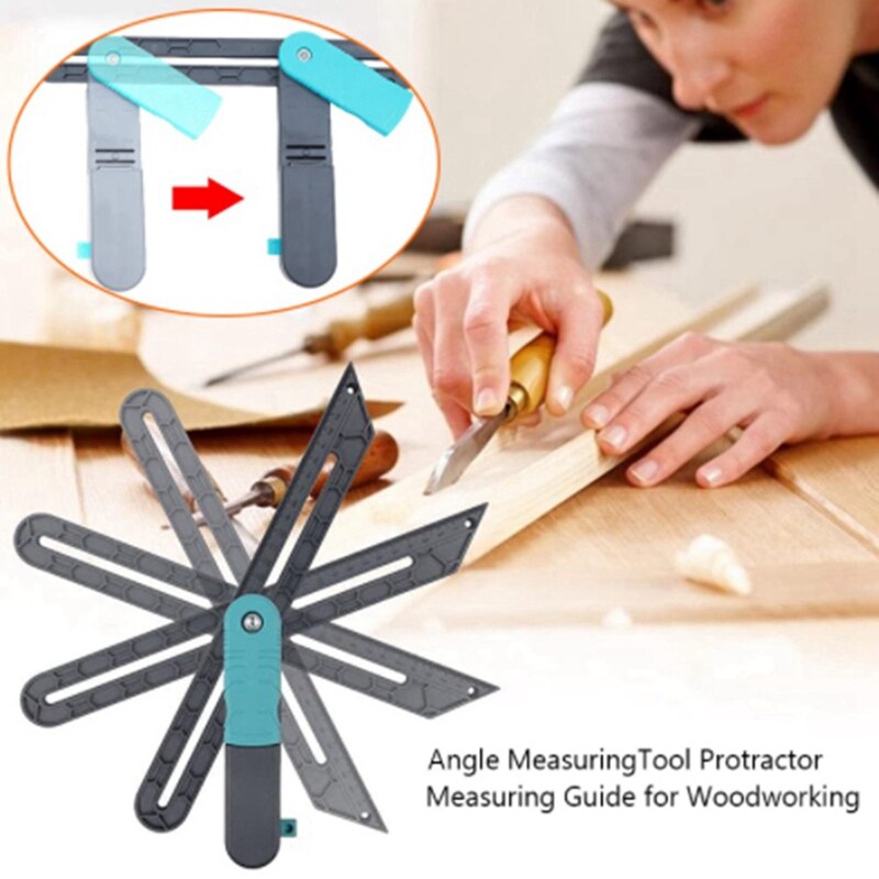 Adjustable Angle Ruler with Lock Fast Marking Wood... – Grandado