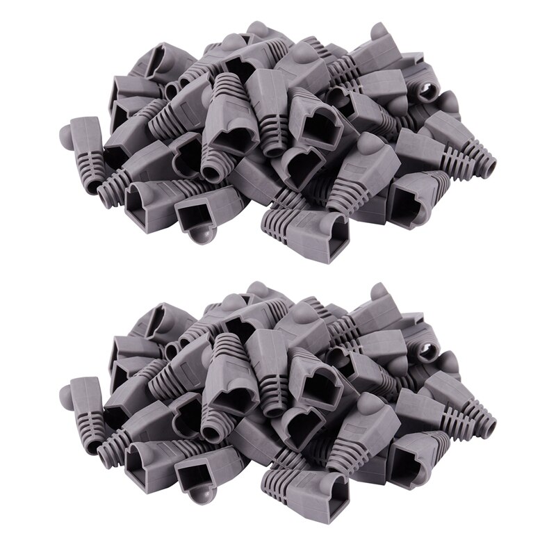 Ethernet Gray Rubber RJ45 Connector Boots Cover Ca... – Grandado