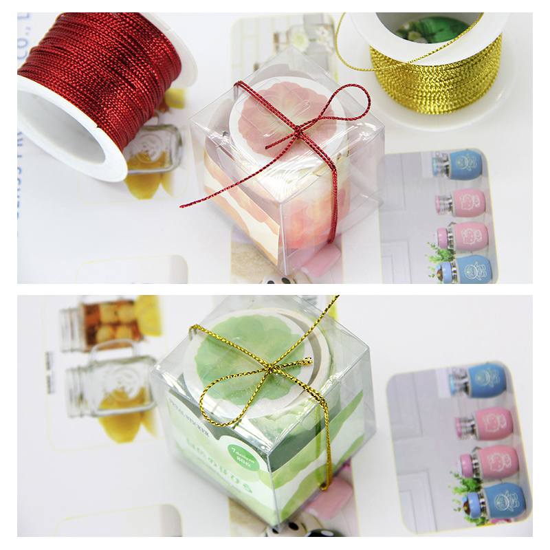 20m/ rulle guld sølv silke dekoration ledning diy ... – Grandado