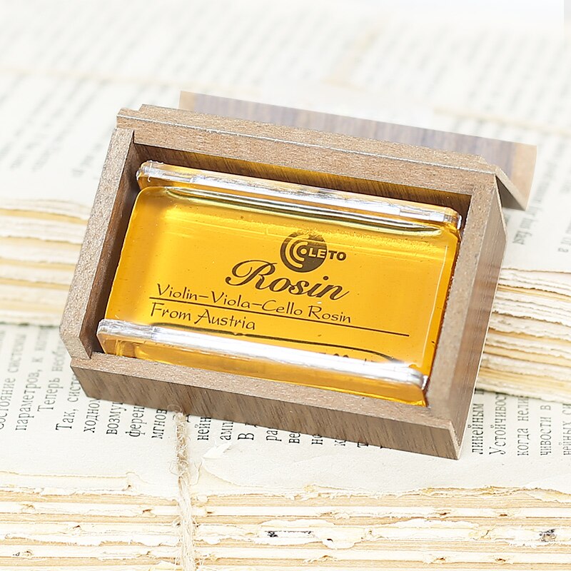 Violin Viola Cello Bows Rosin Luxurious Cuboid Woo... – Vicedeal