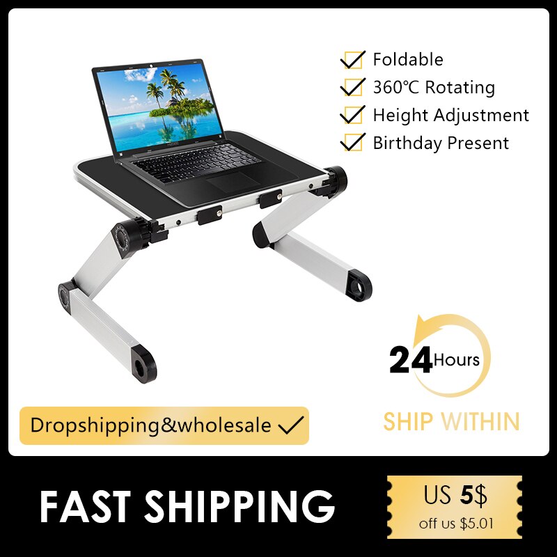 Adjustable Computer Table 360 Degree Adjustable Er... – Vicedeal