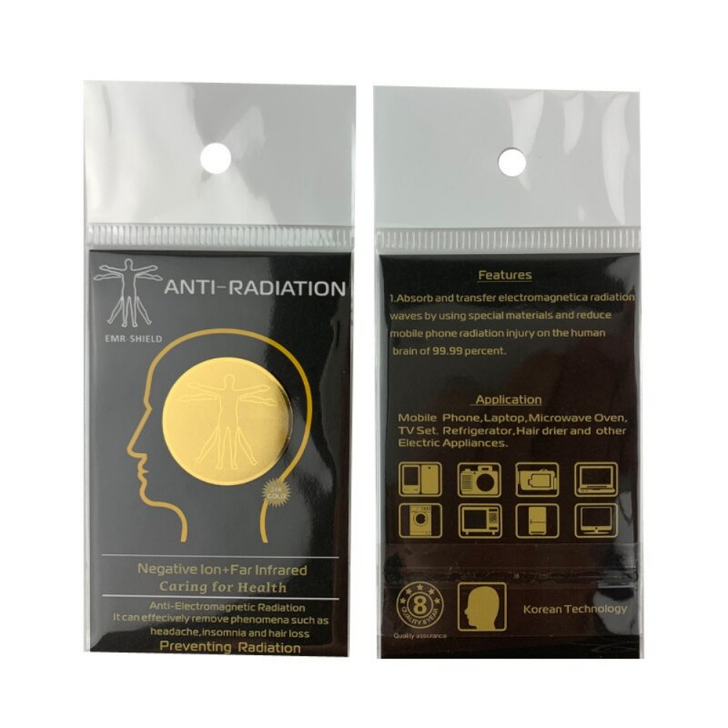 Reduce 99% EMF Cell Phone Sticker, golden Anti Rad... – Grandado