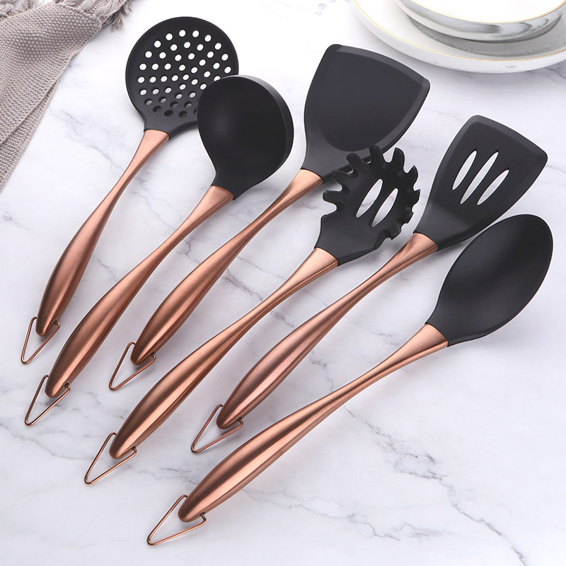 Gold Cooking Tool Set Silicone Head Kitchenware St... – Vicedeal