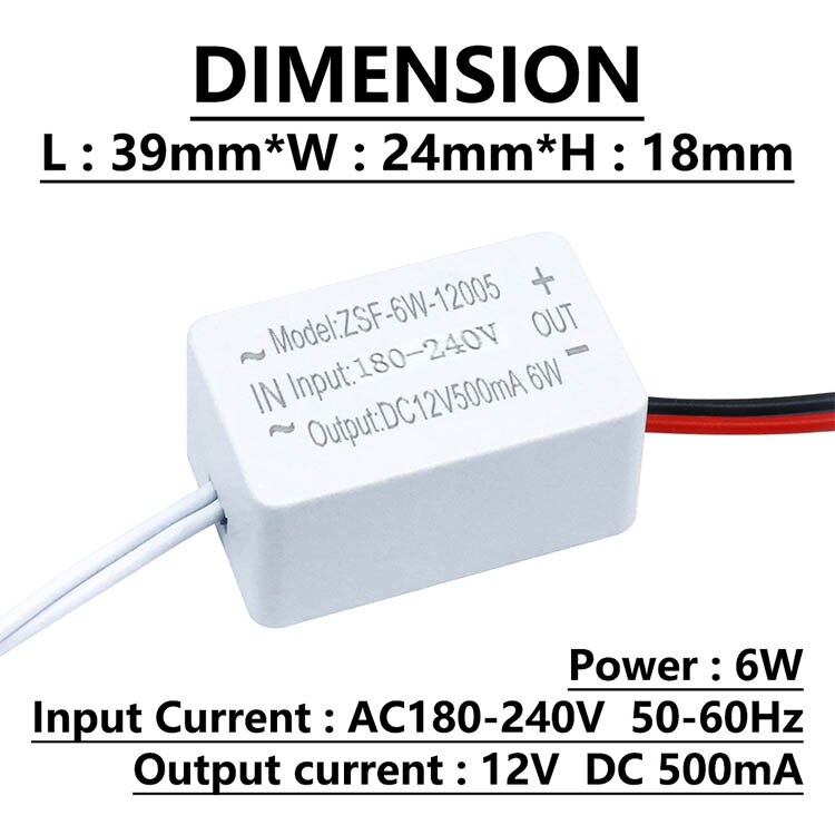 6W 12W 24W 36W 48W 60W Led Verlichting Transformer... – Vicedeal