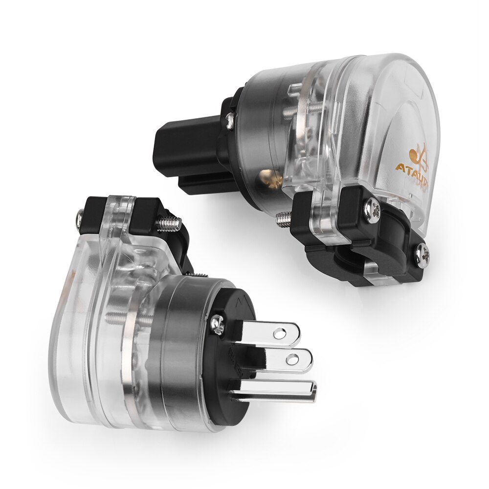 L-shaped HIFI Power plug One Pair Gold-plated US P... – Vicedeal