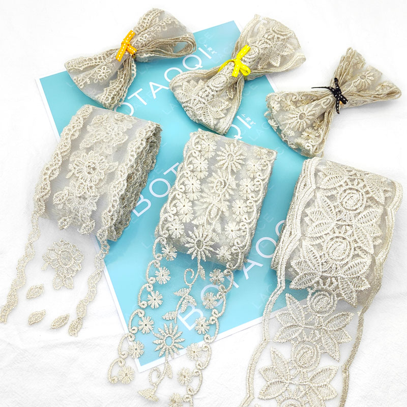 1 yard broderi spets för hantverk gör-det-själv br... – Vicedeal