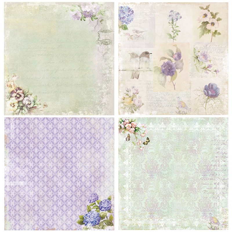 Flowers Craft Pattern Paper For DIY Scrapbooking 2... – Grandado