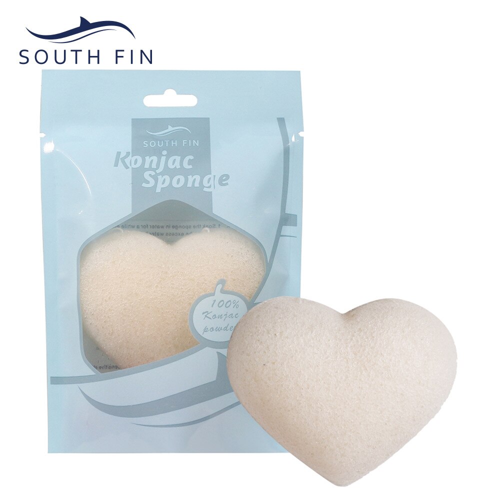 7 Colors Heart-shaped Cleansing Puff Sponge Exfoli... – Vicedeal