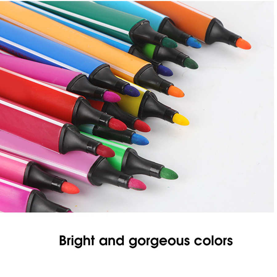 Watercolor Pen Set High Capacity 24 Colors Washabl... – Vicedeal