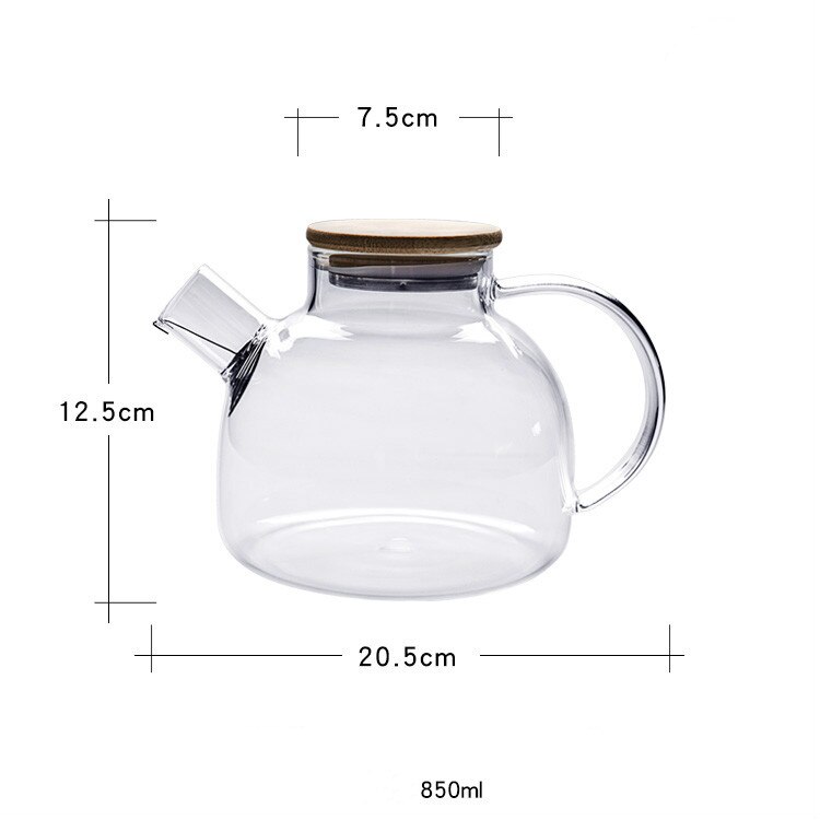 1L/1.5L Big Transparent Borosilicate Glass Teapot ... – Vicedeal