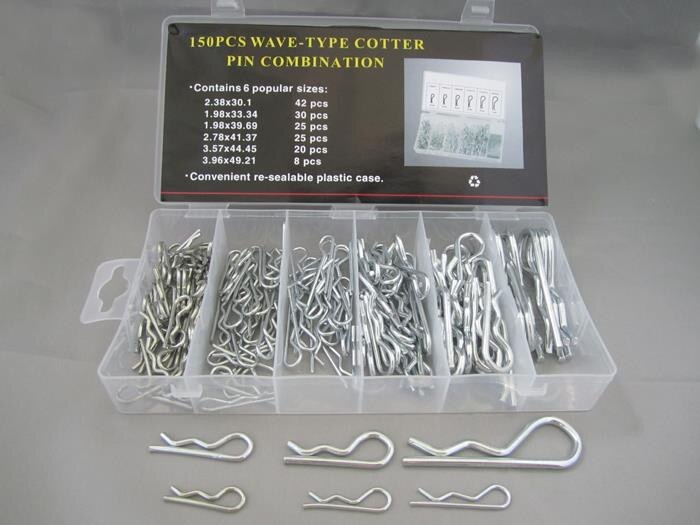 150 stks/doos R-type splitpen/wave pin/B type pin/... – Vicedeal