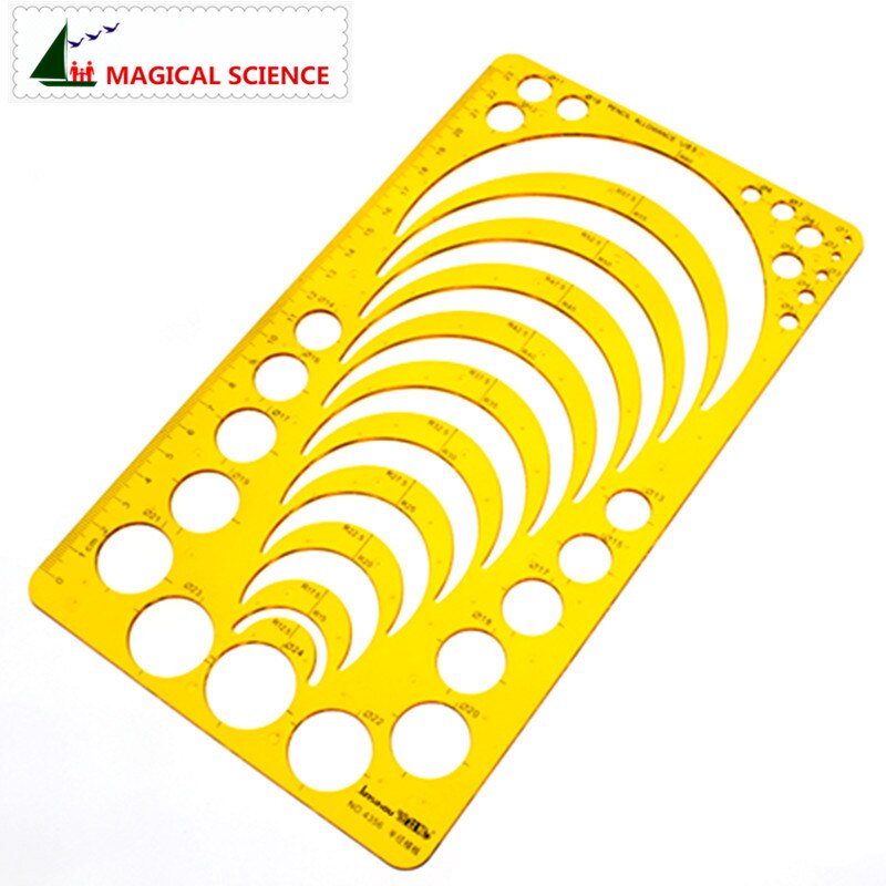 Radius template Semicircle drawing ruler plastic j... – Grandado