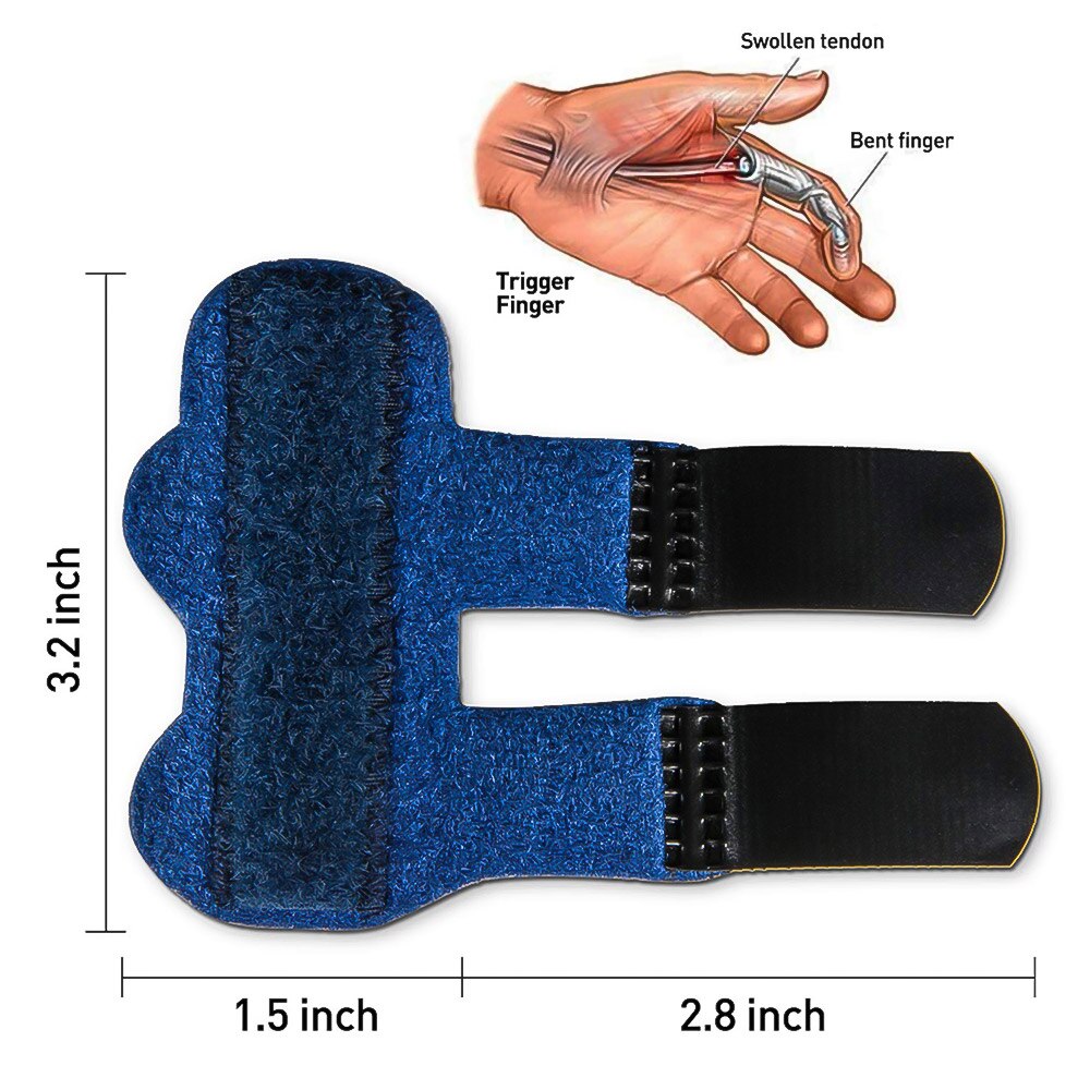 Finger skinner fingerhammer justerbar fingerstøtte... – Vicedeal