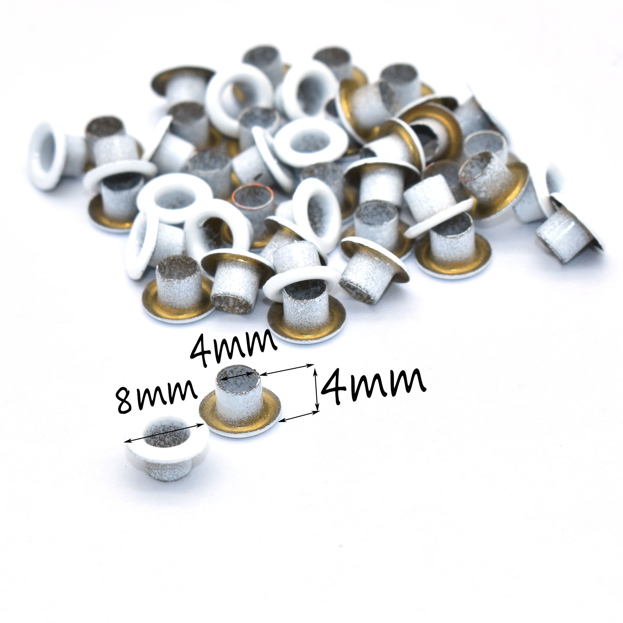 White Round Eyelets Rivets Repair Hardware Canvas ... – Grandado