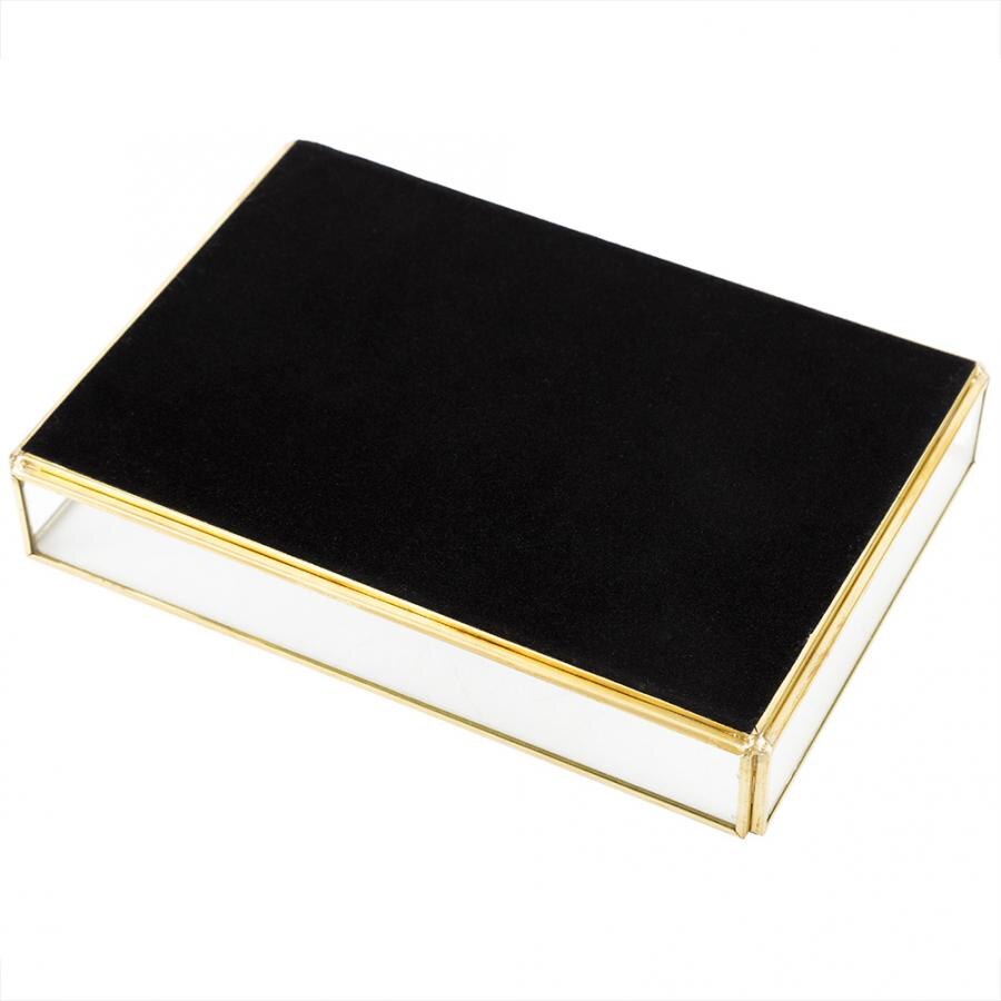 Nordic Retro Storage Box Tray Golden Rectangular G... – Vicedeal
