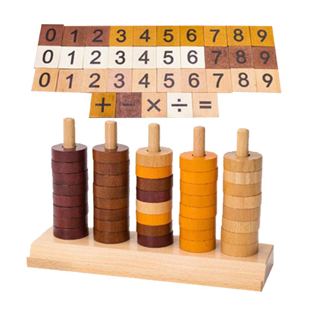Wooden Digital Math Geometry Block Sorting Stackin... – Grandado
