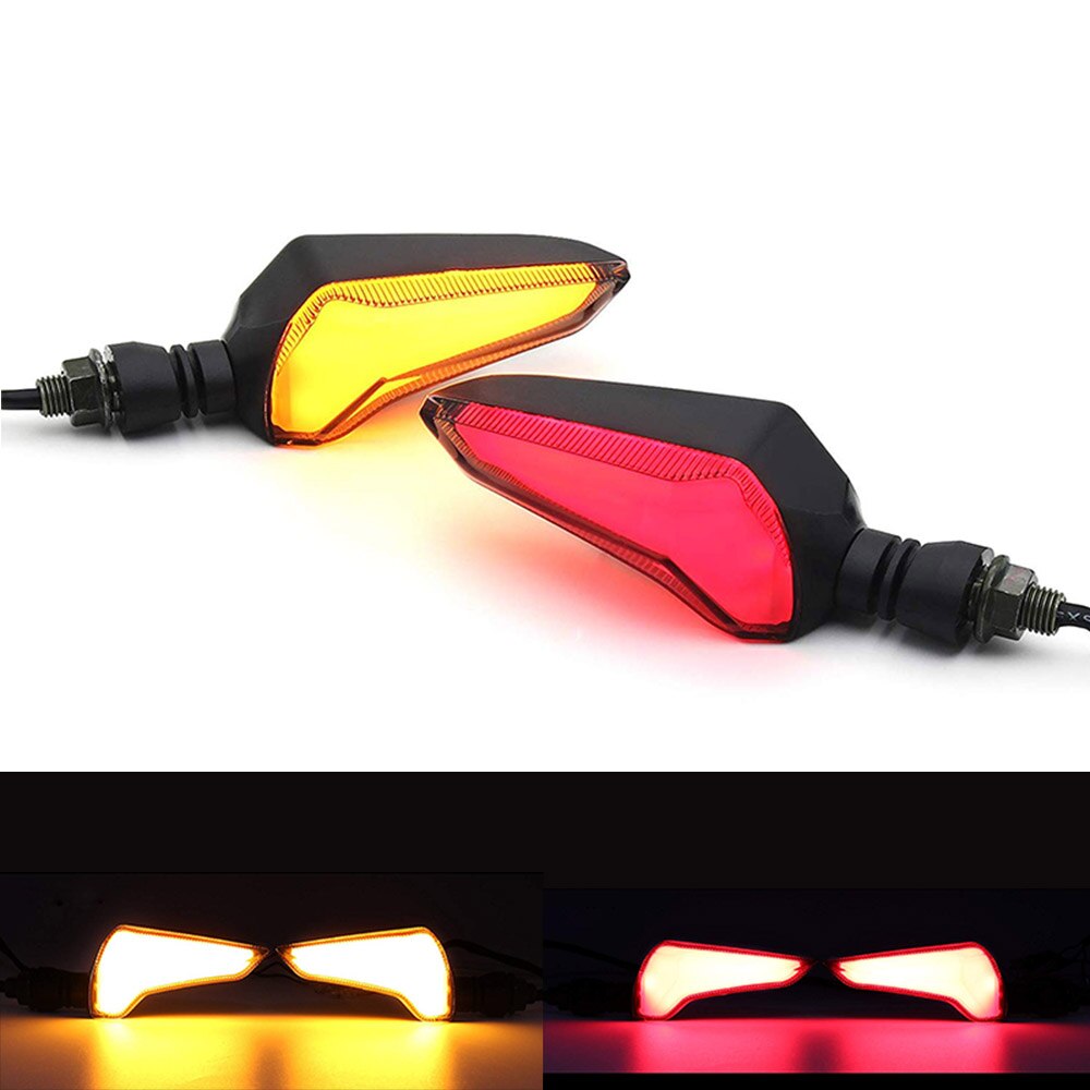 Pair Motorcycle Modified Turn Signals Waterproof T... – Vicedeal