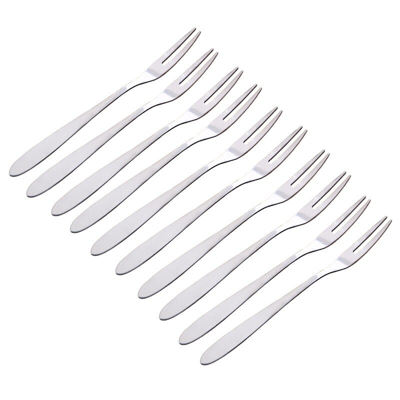 1PC Stainless Steel Two-tine Fork set Fruit Fork T... – Grandado