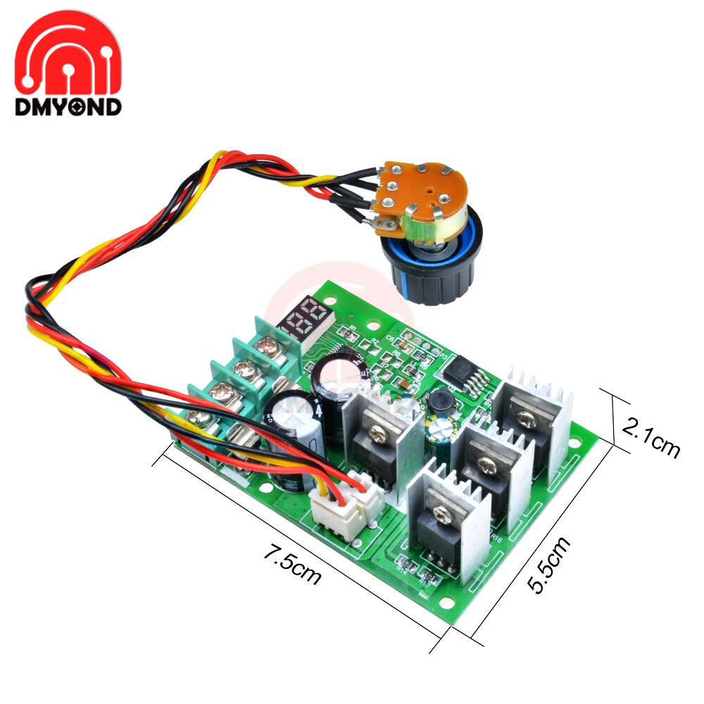 DC 6-60V 30A PWM regulator prędkości silnika dopro... – Grandado DC 6-60V 30A PWM regulator prędkości silnika dopro... – Grandado