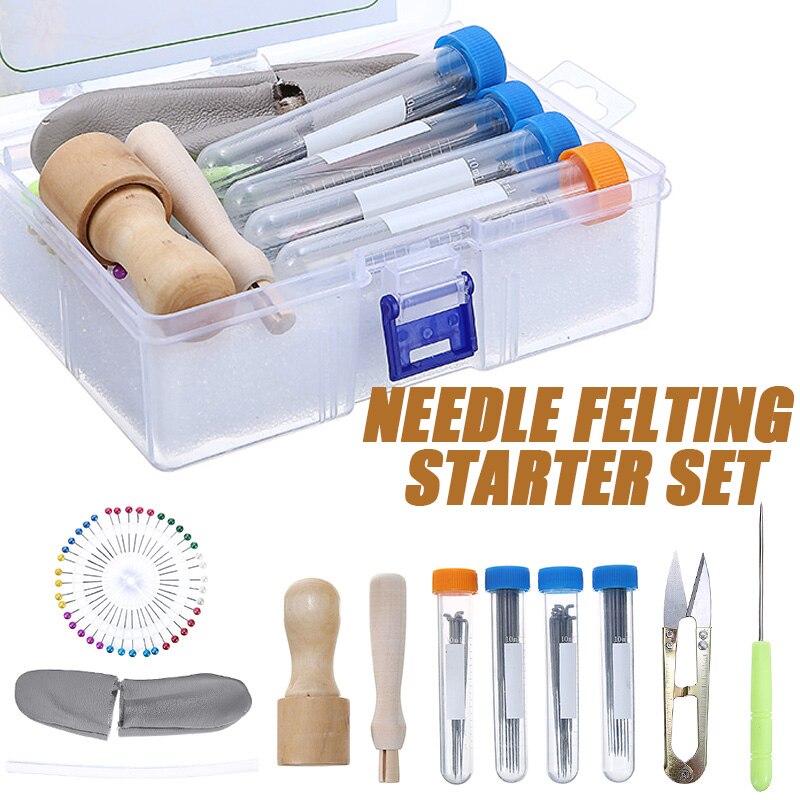 Needle Felting Starter Set Wool Felt Tools Mat DIY... – Grandado