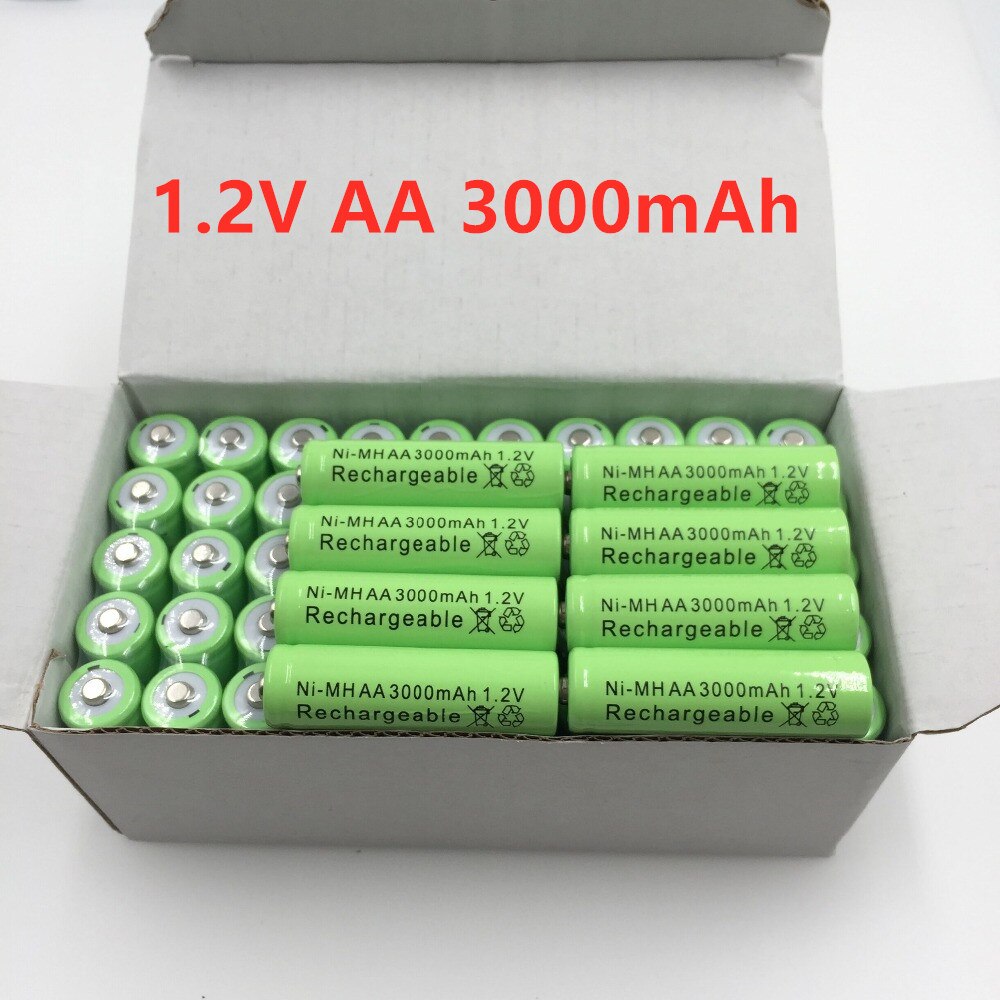 4-20pcs AA bateray recargable 3000 mAh 1,2 V alcal... – Vicedeal