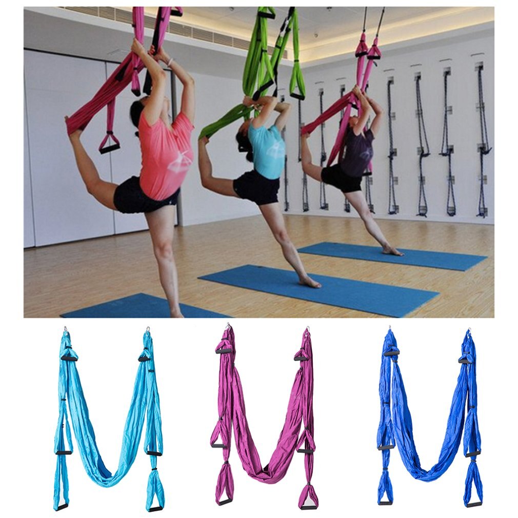 6 Handles Aerial Yoga Hammock Swing Anti-gravity Y... – Grandado