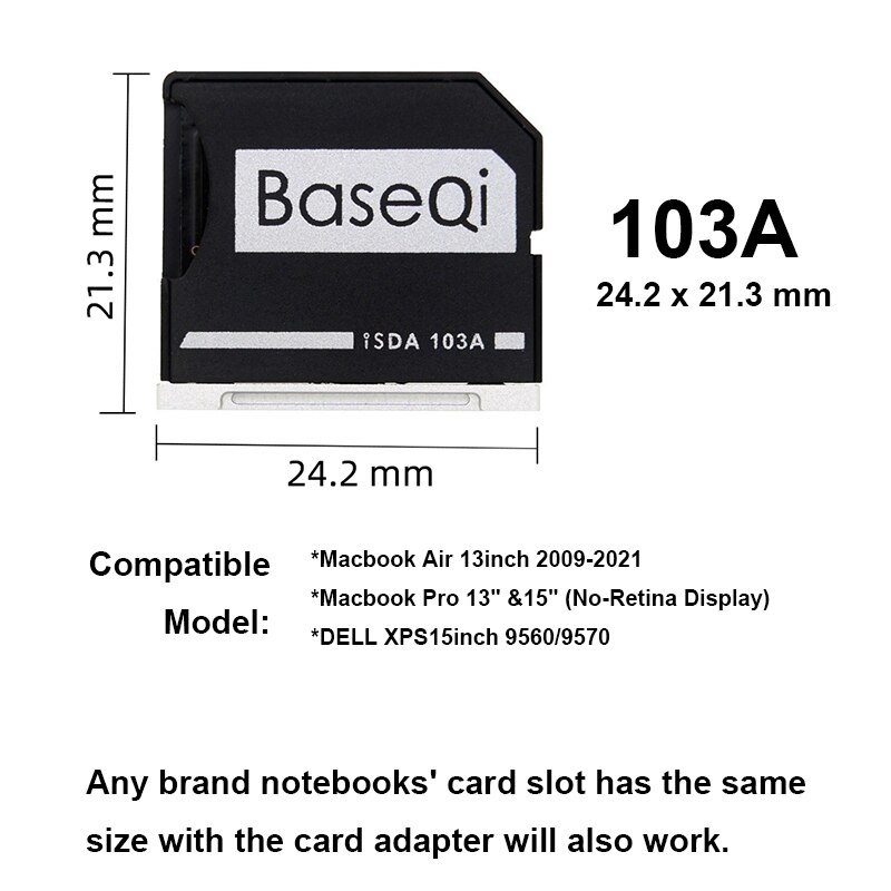 103A Original BASEQI Aluminum MiniDrive Micro SD C... – Grandado