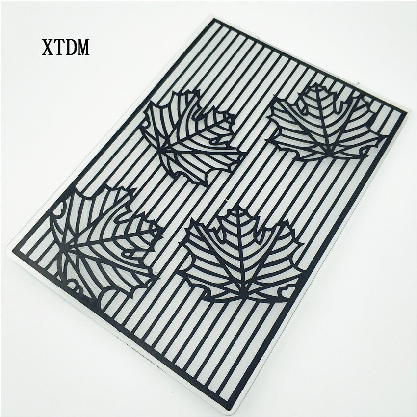 plastic maple leaf craft card making paper card al... – Grandado