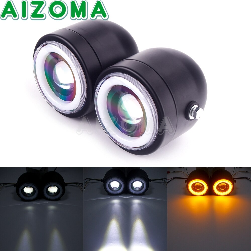 LED Double Dual Lamp Headlight Street Motorcycle H... – Grandado