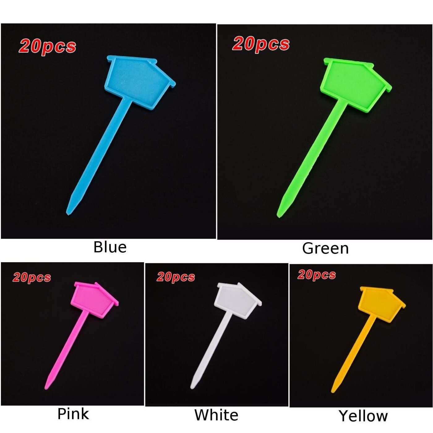 20x Set Plant Tags Gardening Flower Name Labels Nu... – Vicedeal