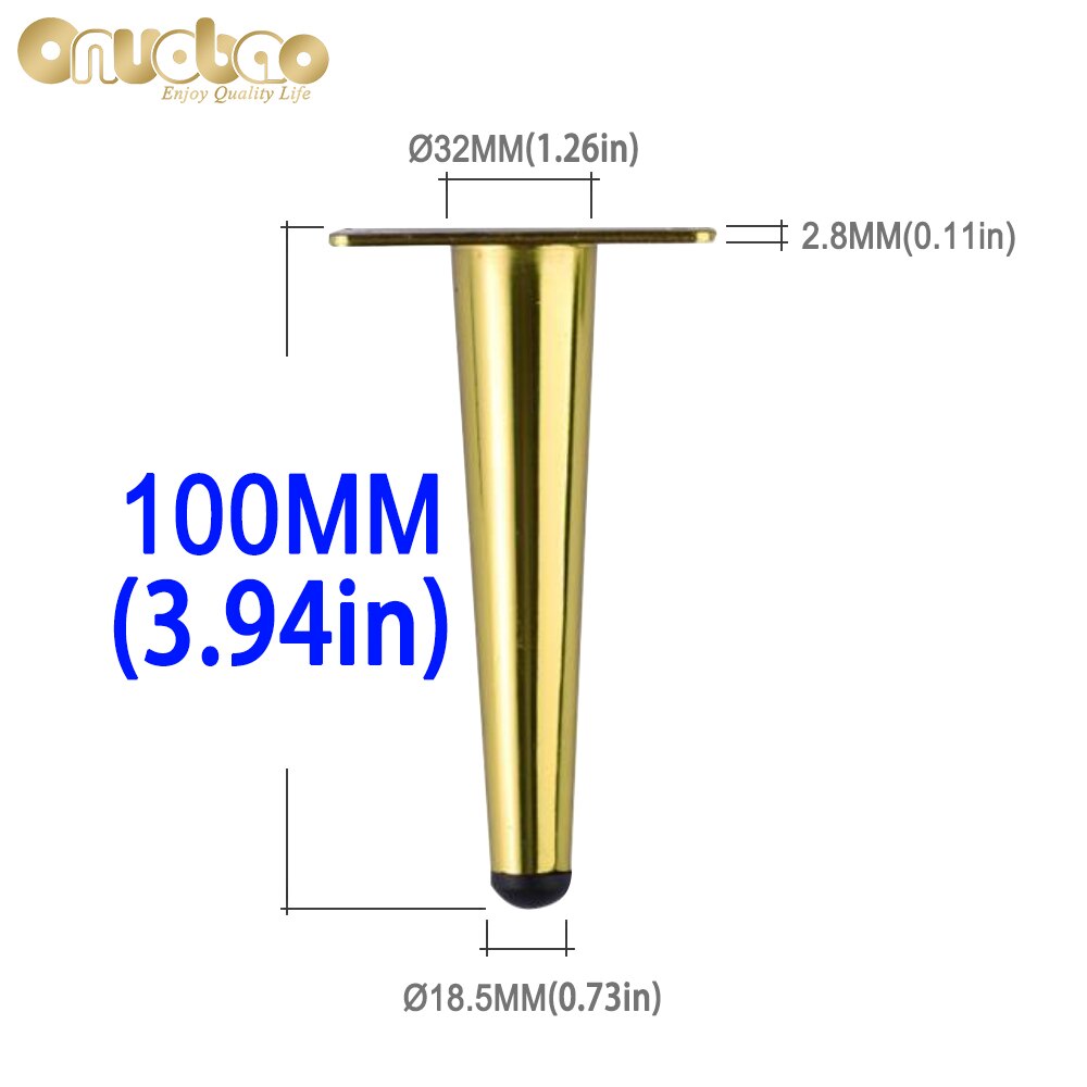 [Onuobao] 4PCS Wrought Iron straight Cone Furnitur... – Grandado