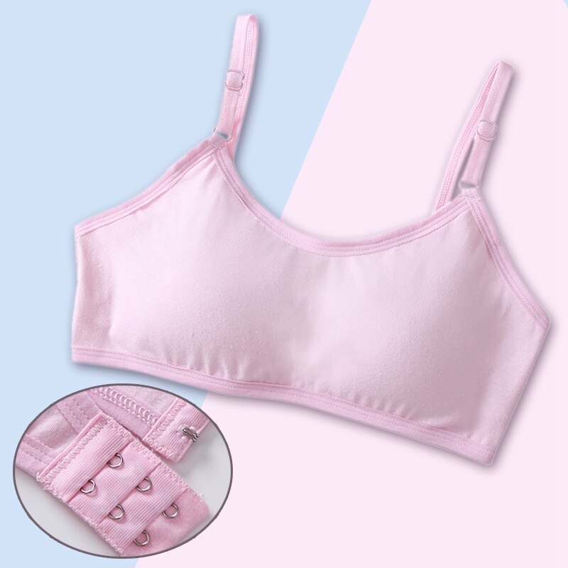 Girls Running Sports Bra Solid Color Gym Kids Bra ... – Grandado