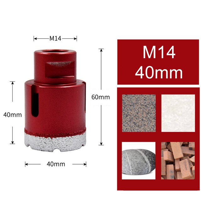 6-68mm M14 Diamond Core Drill Bit Hole Saw Cut Sto... – Vicedeal