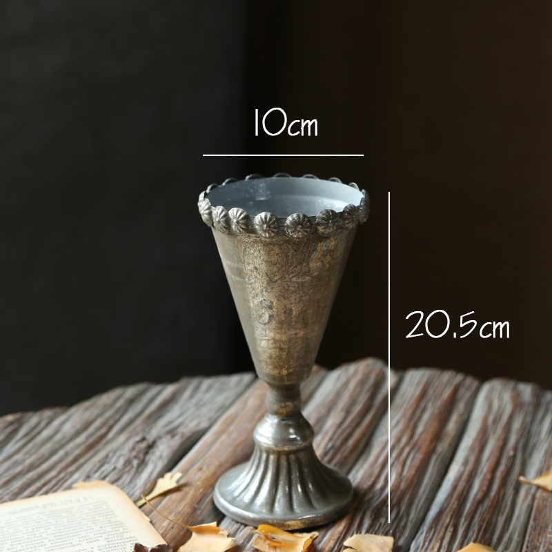 Classical Goblet Flower Retro Vase Nostalgic Wroug... – Grandado