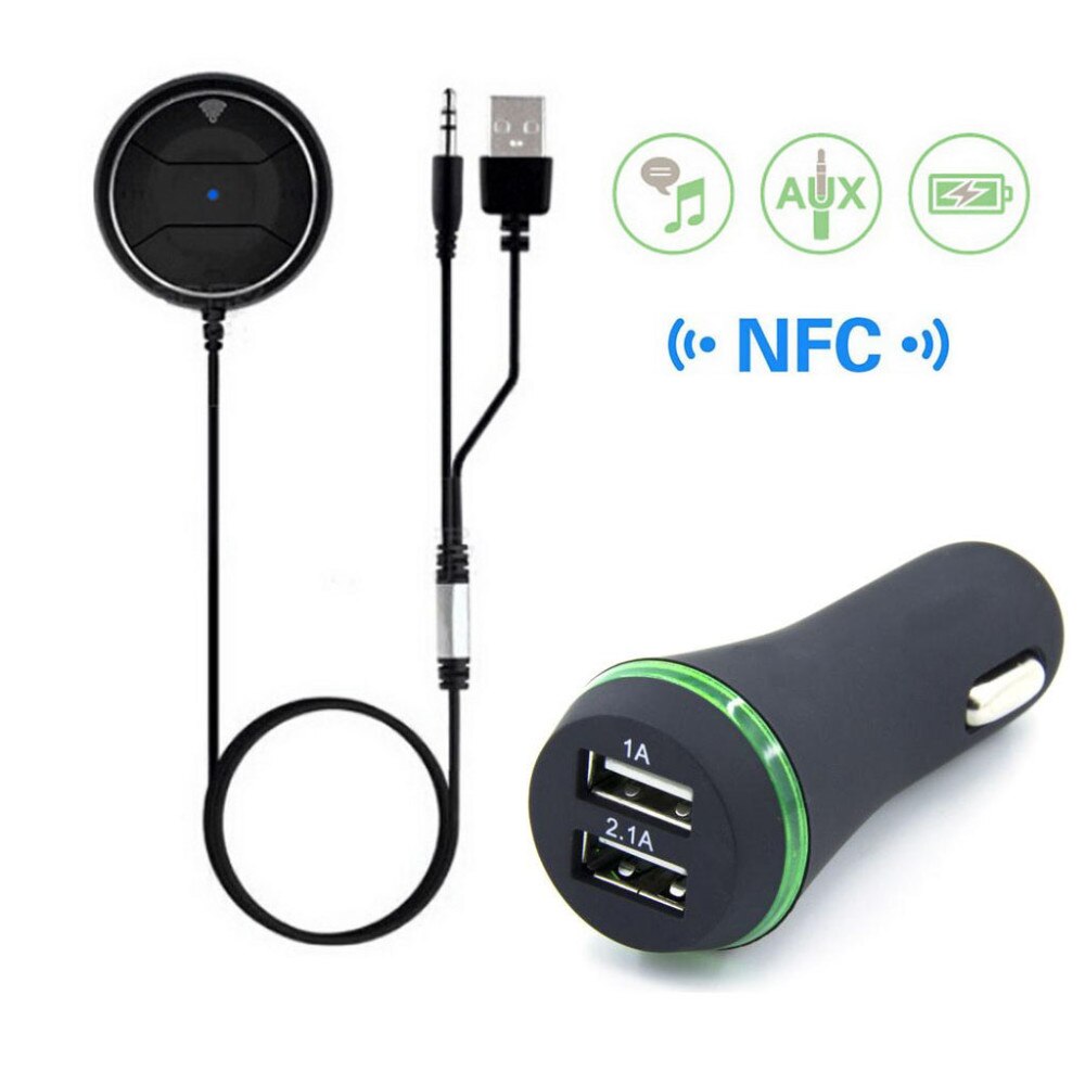 Bluetooth 4.0 Car kit with NFC HandsFree Stereo AU... – Grandado