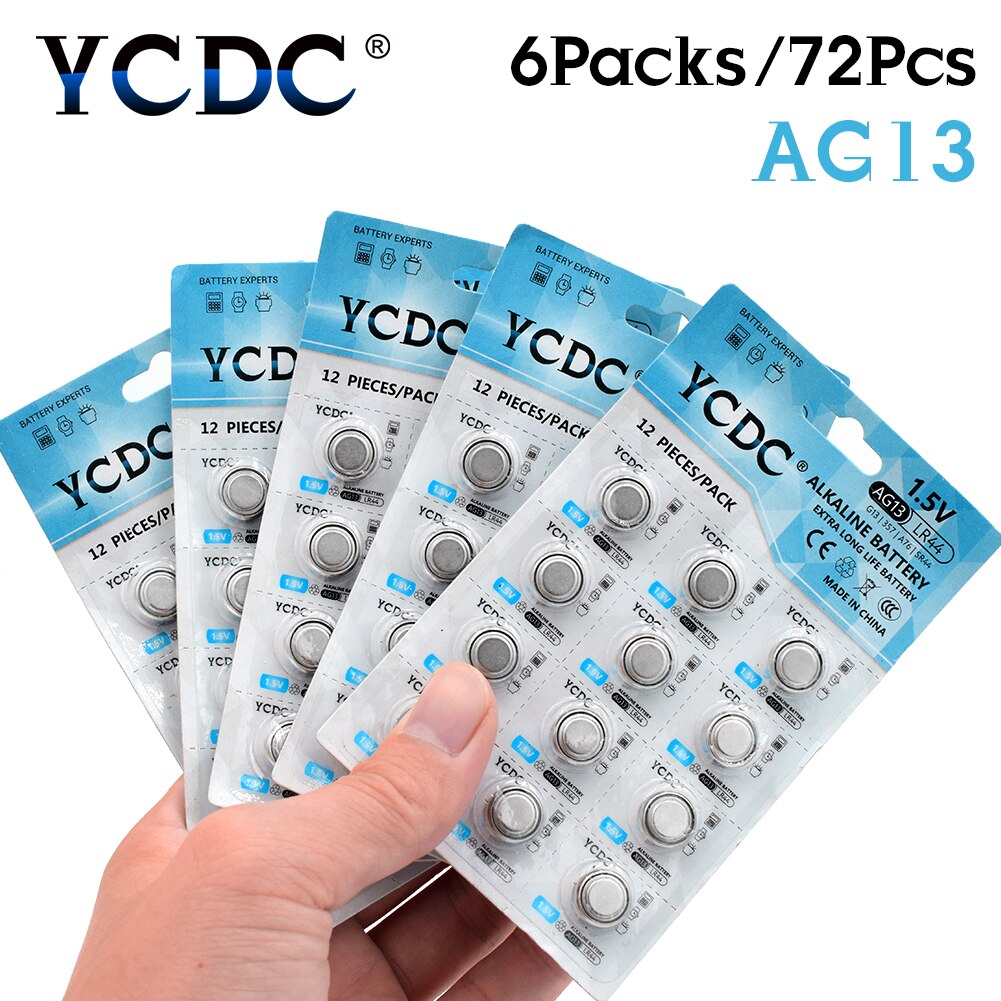 YCDC 48-240Pcs AG13 LR44 357 Button Batteries R44 ... – Grandado