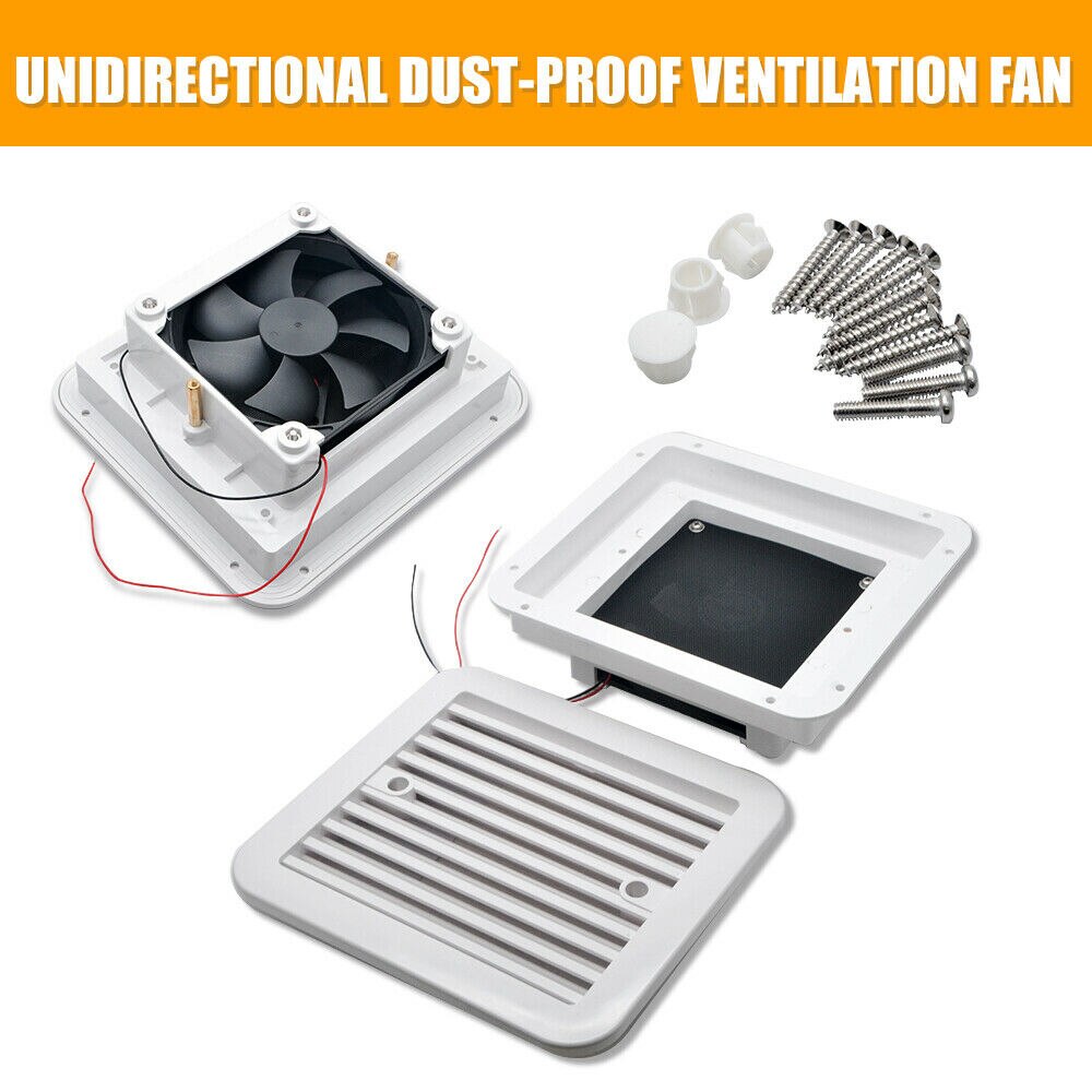 12V Ventilation Fan White Caravan Motorhome Side E... – Grandado