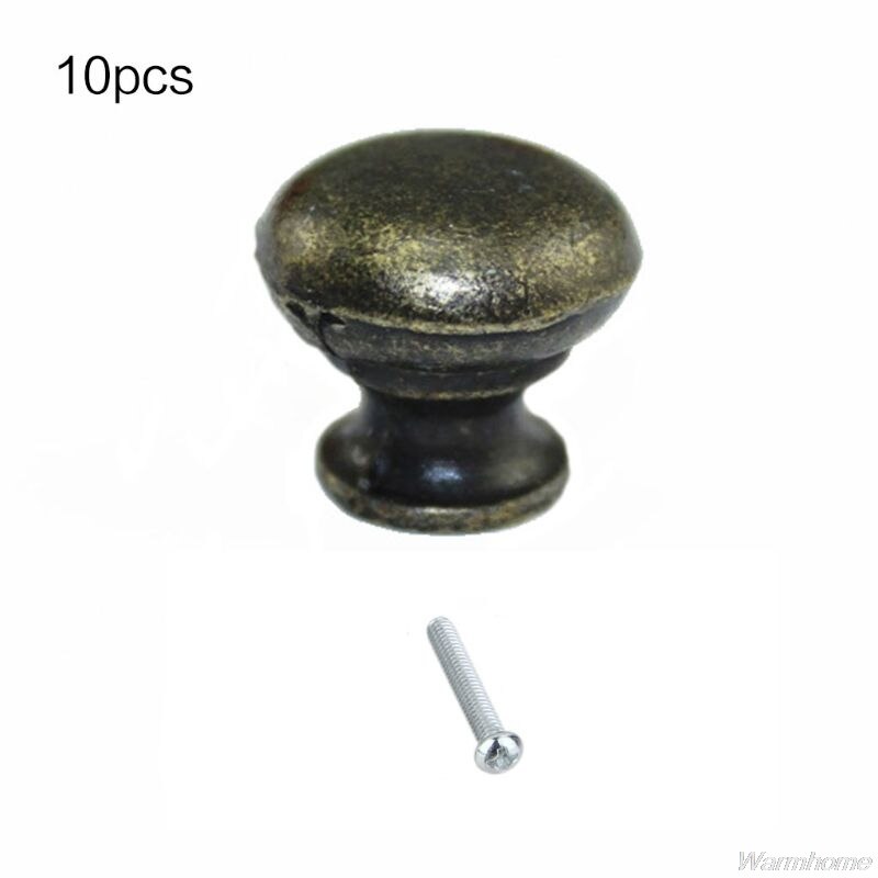 Door Knobs Set of 10 Drawer Buttons Vintage Brass ... – Grandado
