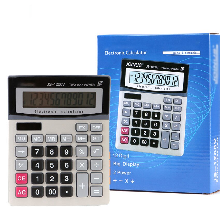 12 Digit Desk Solar Calculator Financial Business ... – Grandado