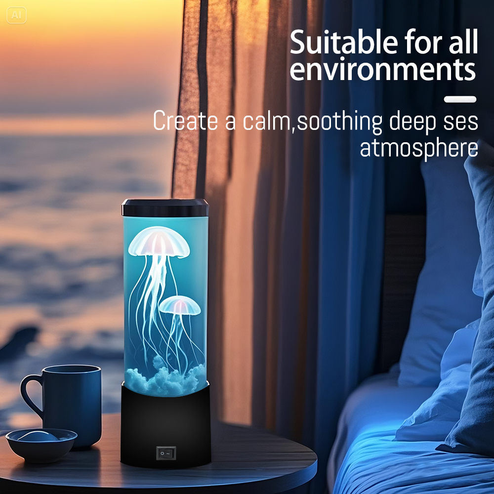 Jellyfish Lava Lamp, Aquarium Ocean Night Lights 7... – Vicedeal