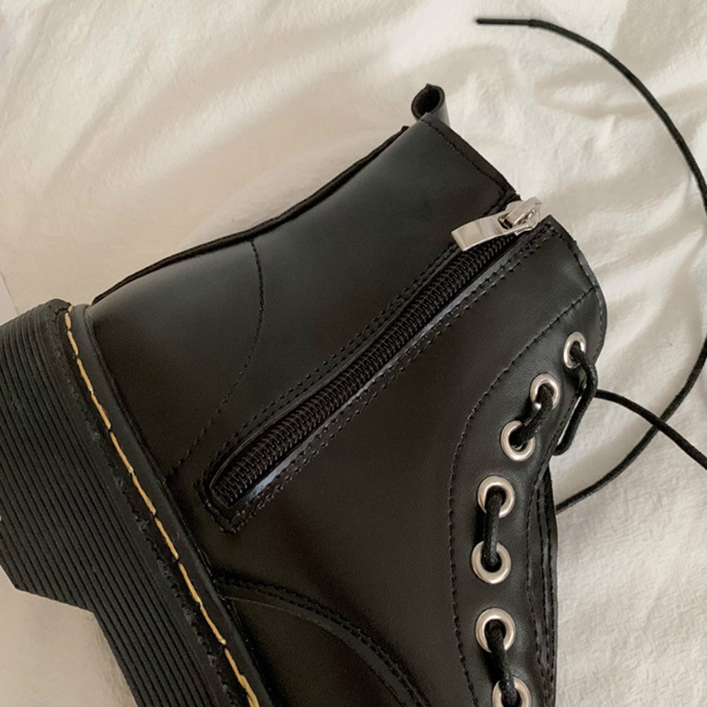 Punk botas zapatos de mujer alta Top con cremaller... – Grandado