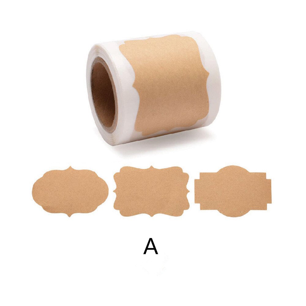 Kraft Paper Name Sticker Glass Bottle Sticker Labe... – Vicedeal