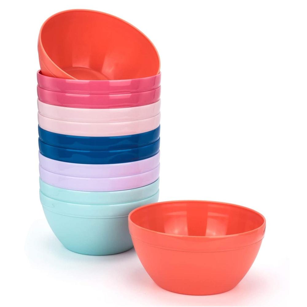 Unbreakable 6-inch/850ml Plastic Bowls, set of 12 ... – Grandado