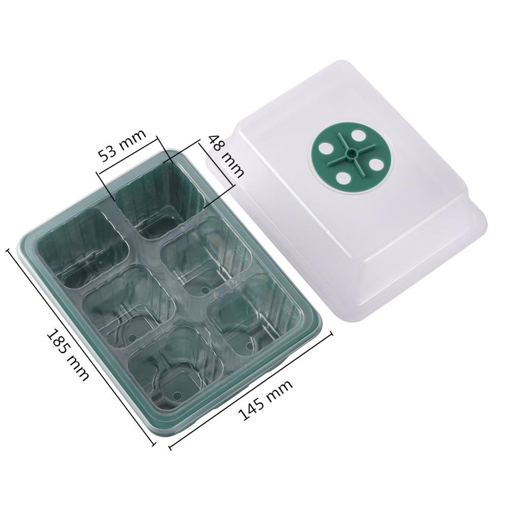 6 Cells Breathable Germination Box Mini Greenhouse... – Vicedeal