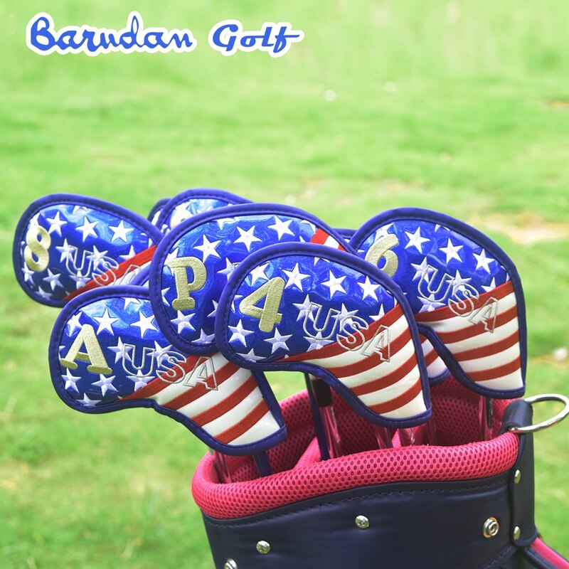 Golf Club Iron Cover Headcover USA FLAG Golf Iron ... – Vicedeal