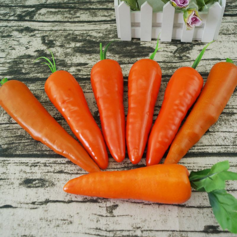 Carrots Mini Artificial Plastic Foam Carrot Fruit ... – Vicedeal