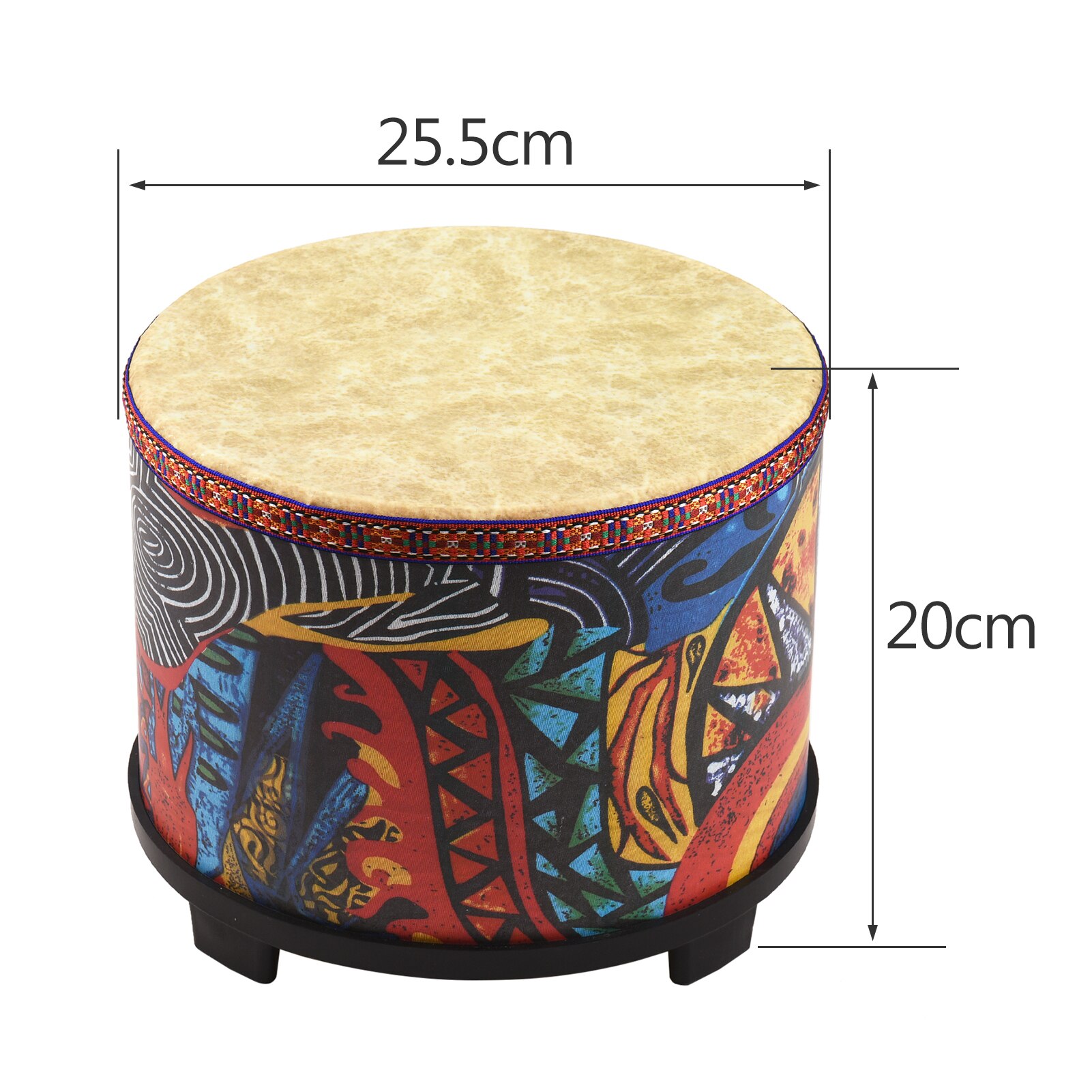 10 Inch Wooden Floor Drum Gathering Carnival Percu... – Grandado